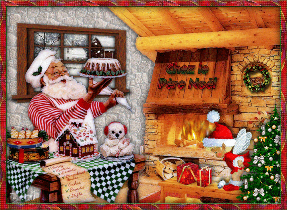 Le PERE NOËL en cuisine.