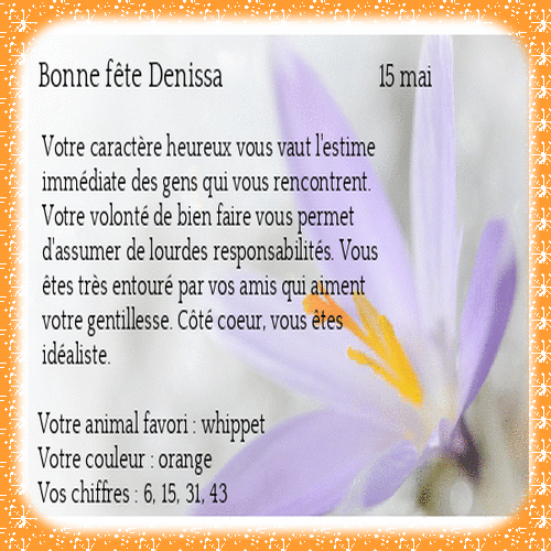 signification du prenom denissa